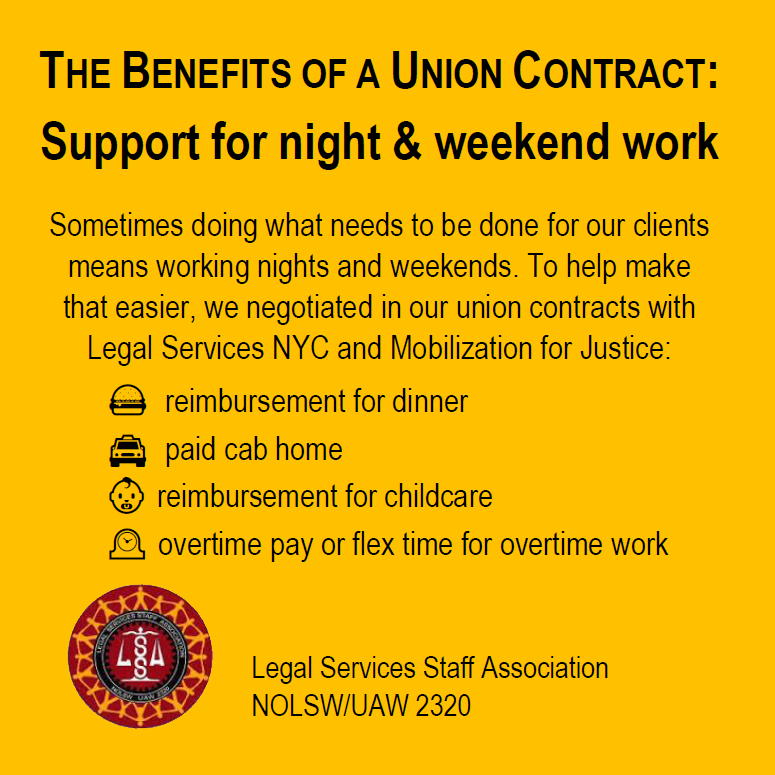 Benefits of a Union Contract | Legal Services Staff Association UAW ...
