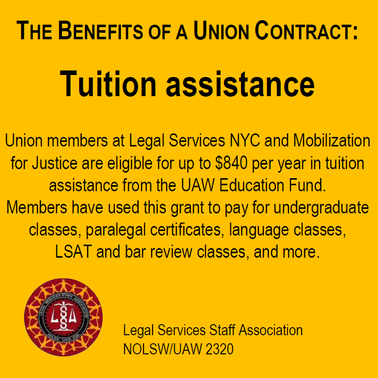 Benefits of a Union Contract | Legal Services Staff Association UAW ...